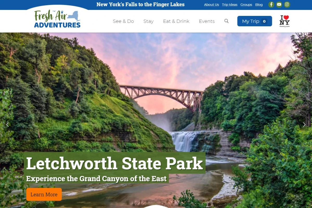 GLOW Tourism Region Launches Fresh Air Adventures | Wyoming County Chamber & Tourism