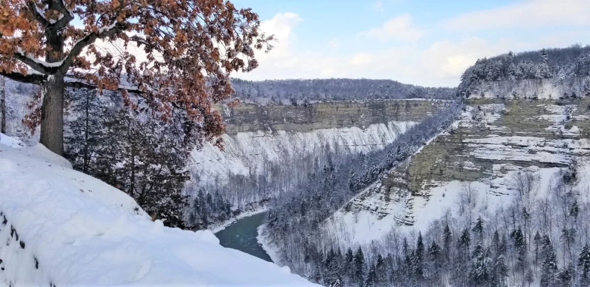 Snowmobiling at Letchworth State Park by Kevin Kretschmer